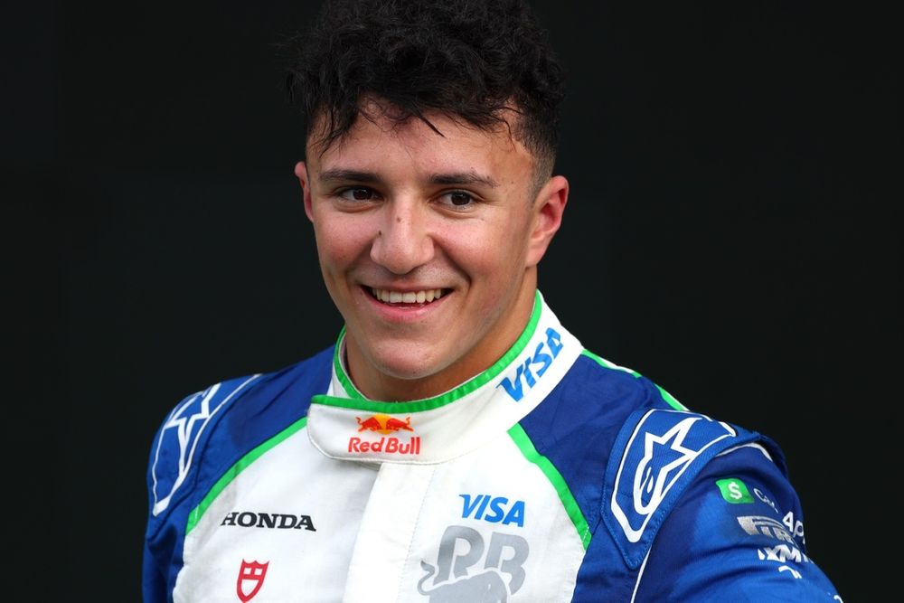 Isack Hadjar presented with new Dutch GP trophy after Zandvoort ...