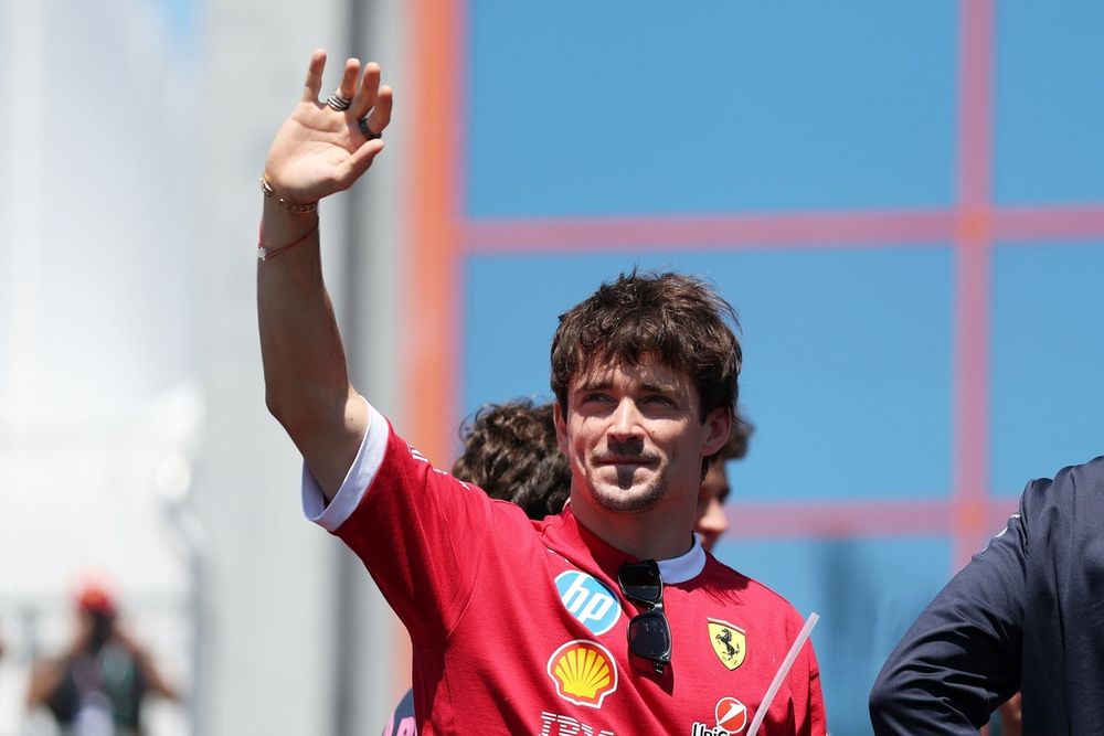 Charles Leclerc kicks off Racing Stars Football Cup charity match ahead ...